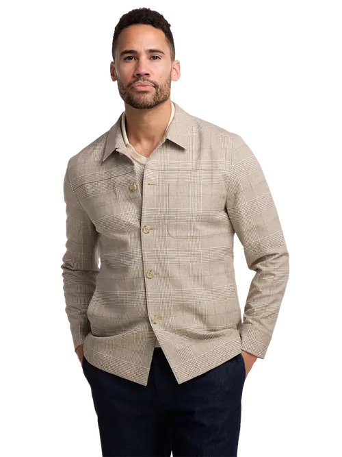 PAUL FREDRICK Plaid Shirt Jacket