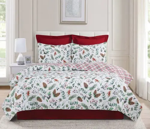 C&F HOME Jovie Pinecone Cotton Quilt Set Reversible And Machine Washable