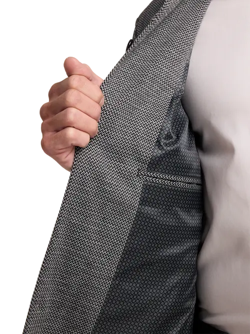 PAUL FREDRICK Herringbone Shirt Jacket