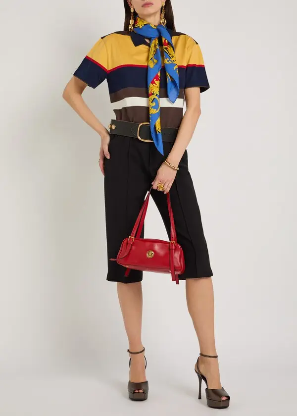 Versace Small Leather Shoulder Bag