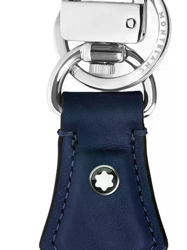 Montblanc Nib Logo-plaque Keyring - Blue