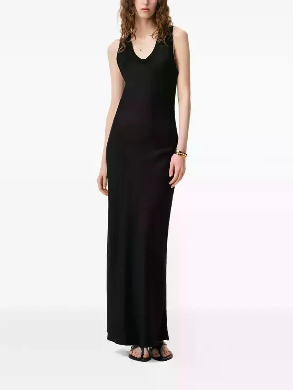 AMI Paris Satin Maxi Tank Dress