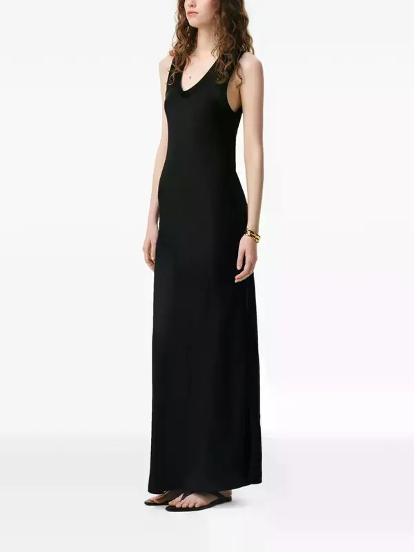 AMI Paris Satin Maxi Tank Dress
