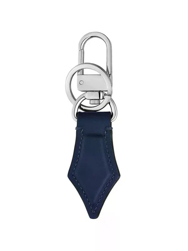 Montblanc Nib Logo-plaque Keyring - Blue