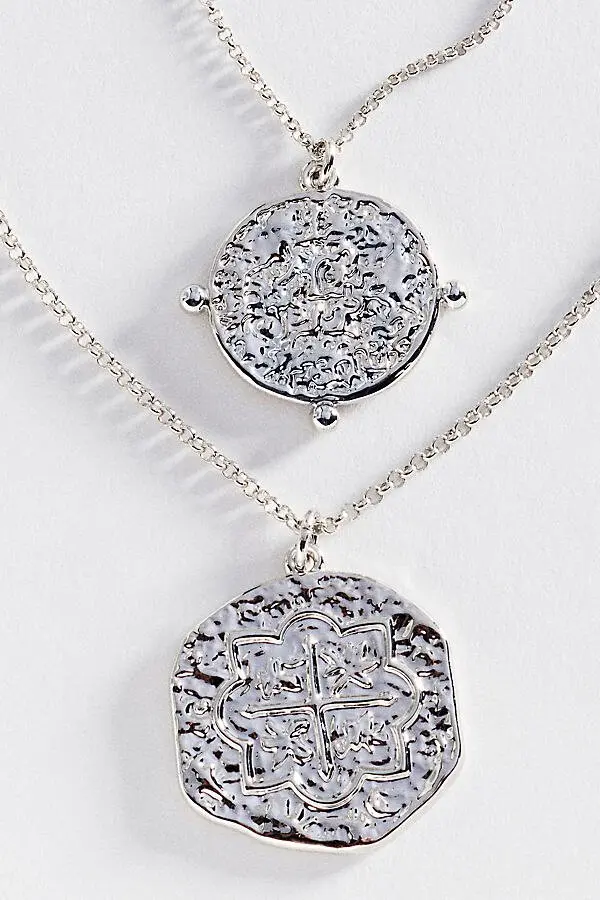 Anthropologie Double Layer Pendant Necklace
