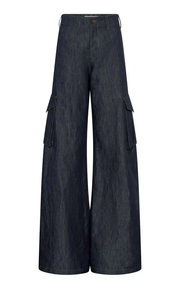 Gabriela Hearst Eos Cotton-blend Wide-leg Pants