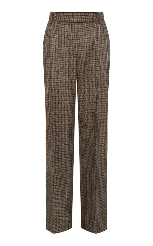 Gabriela Hearst Henge Checked Straight-leg Pants