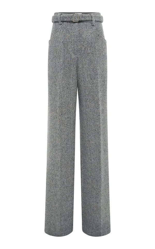 Gabriela Hearst Mid-rise Straight-leg Pants - Grey