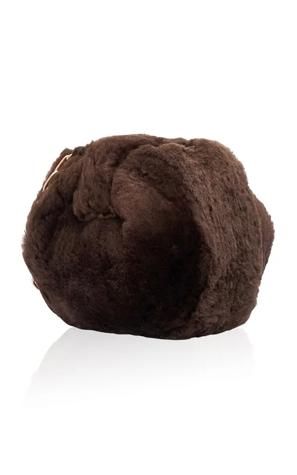 Gabriela Hearst Soft Shearling Clutch