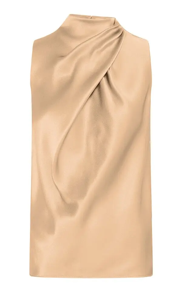 Gabriela Hearst Melina Draped Silk Top