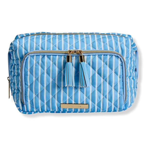 TARTAN + TWINE Pinstripe Double Zip Toiletry Bag - One-color