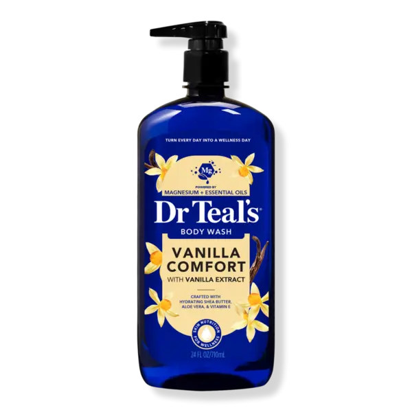 DR TEAL'S Body Wash With Pure Epsom Salt, Vanilla Comfort - One-color