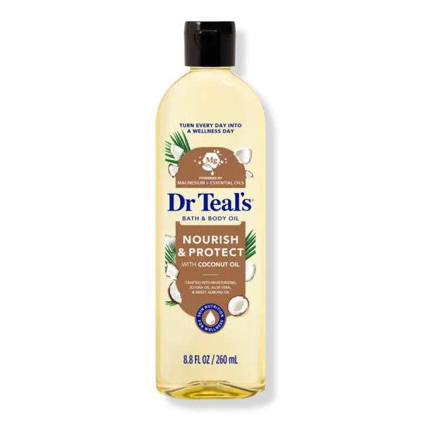 DR TEAL'S Moisturizing Bath & Body Oil, Nourish & Protect With Coconut Oil - One-color