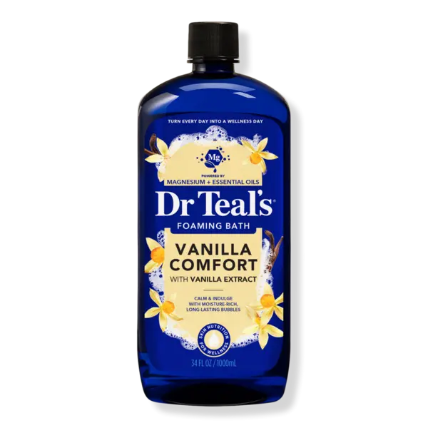DR TEAL'S Foaming Bath With Pure Epsom Salt, Vanilla Comfort