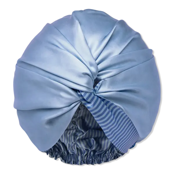 Slip Pure Silk Turban - Cornflower