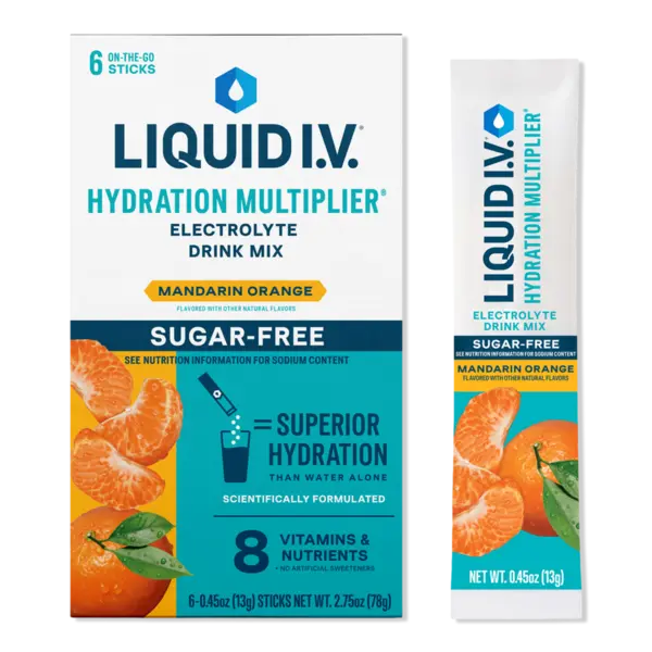 LIQUID I.V. Hydration Multiplier Electrolyte Drink Mix Sugar-free Mandarin Orange - One-color
