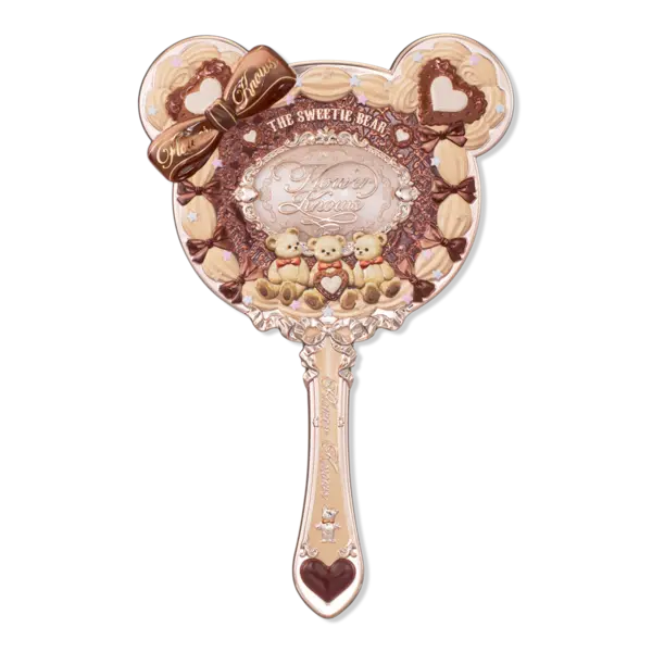 FLOWER KNOWS Sweetie Bear Hand Mirror - Caramel Brown