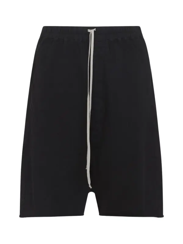 Rick Owens Drawstring Pods Bermuda Shorts - Black