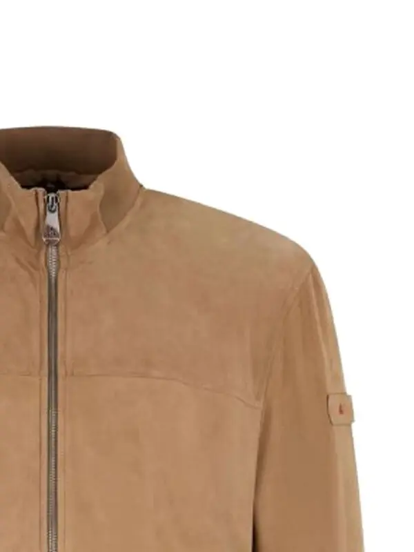 Peuterey Leather Jacket - Beige
