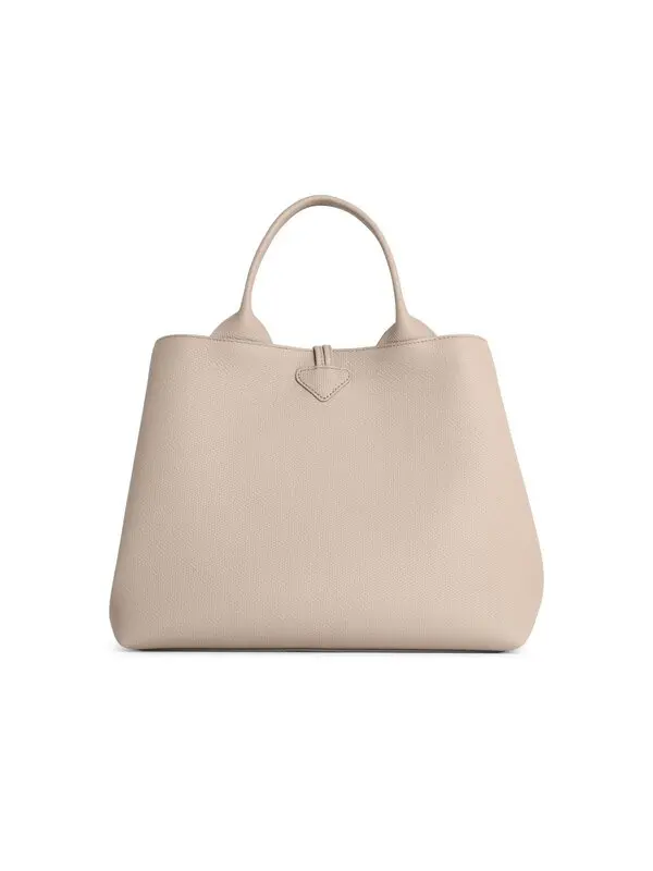Longchamp Bag With 'l Le Roseau' Handle - Grey