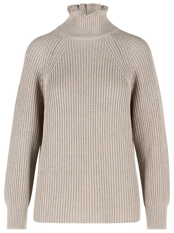 Max Mara Oversized Cordonetto Cotton Sweater - Beige
