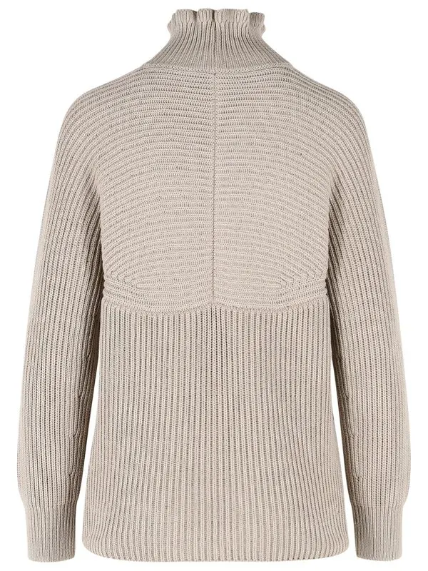 Max Mara Oversized Cordonetto Cotton Sweater - Beige