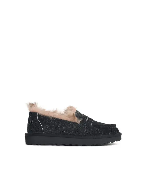 UGG Ellis Suede Loafers - Black