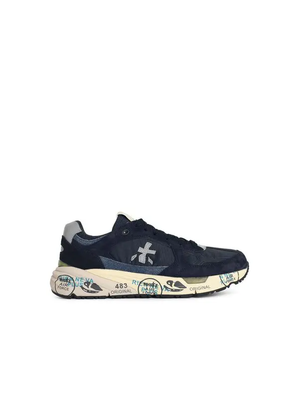 Premiata Mase 8020' Suede Blend Sneakers - Blue