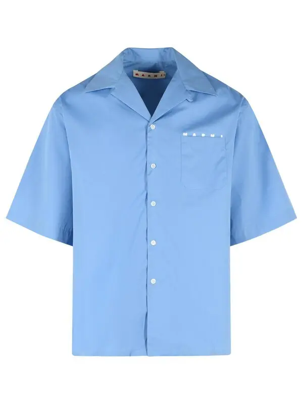 Marni Cotton Shirt - Light Blue