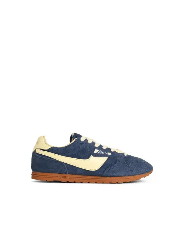 AUTRY Windspin Low Suede Blend Sneakers - Blue