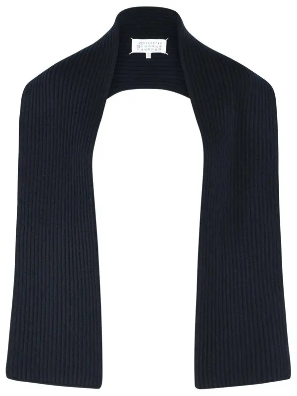 MAISON MARGIELA Virgin Wool Scarf - Blue