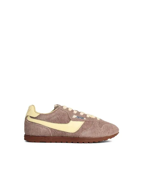 AUTRY Windspin Low Suede Blend Sneakers - Brown