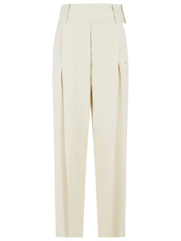 Sportmax Stretch Viscose Wide Leg Trousers