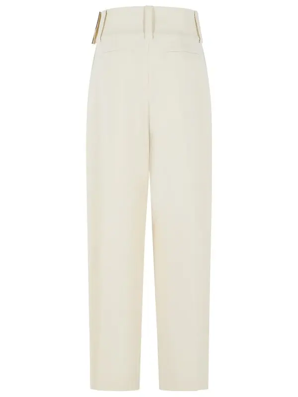 Sportmax Stretch Viscose Wide Leg Trousers