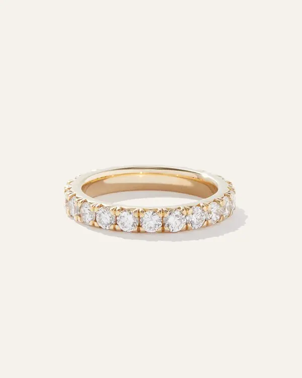 Quince 14k Gold Lab Grown Diamond Eternity Band Ring - Yellow Gold