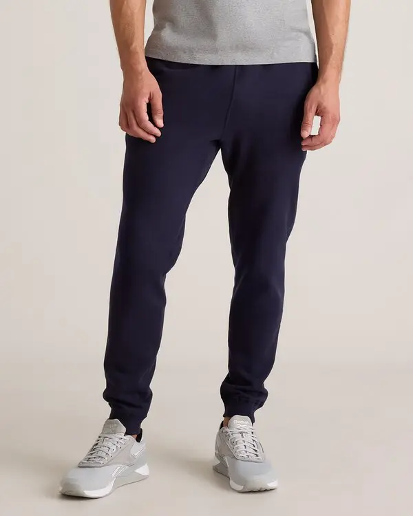 Quince Organic Midweight French Terry Slim Joggers - Deep Navy