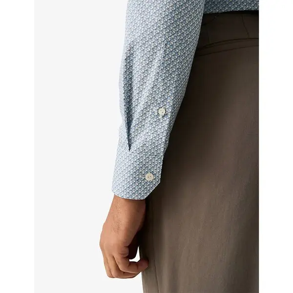 Eton Signature Twill Motif Slim-fit Cotton Shirt