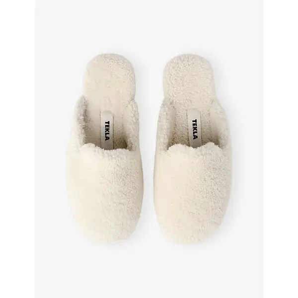 TEKLA Cushioned Shearling Slippers