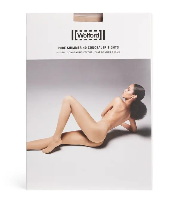 Wolford Pure Shimmer 40 Concealer Tights - Beige