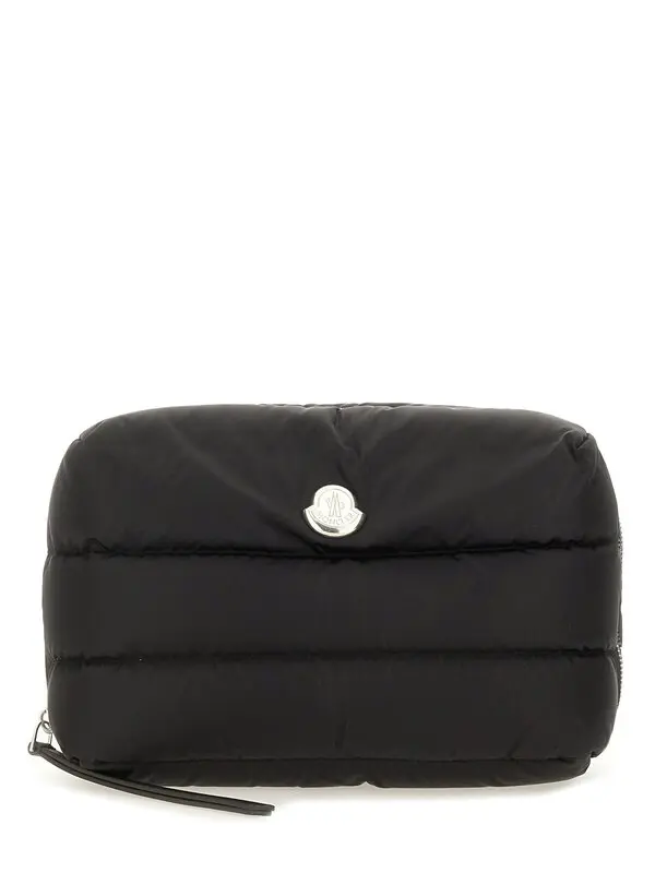 Moncler Quilted Caradoc Beauty Case - Black