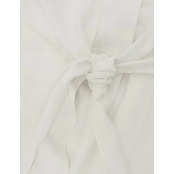 REISS Tor Halterneck Woven Midi Dress - Ivory
