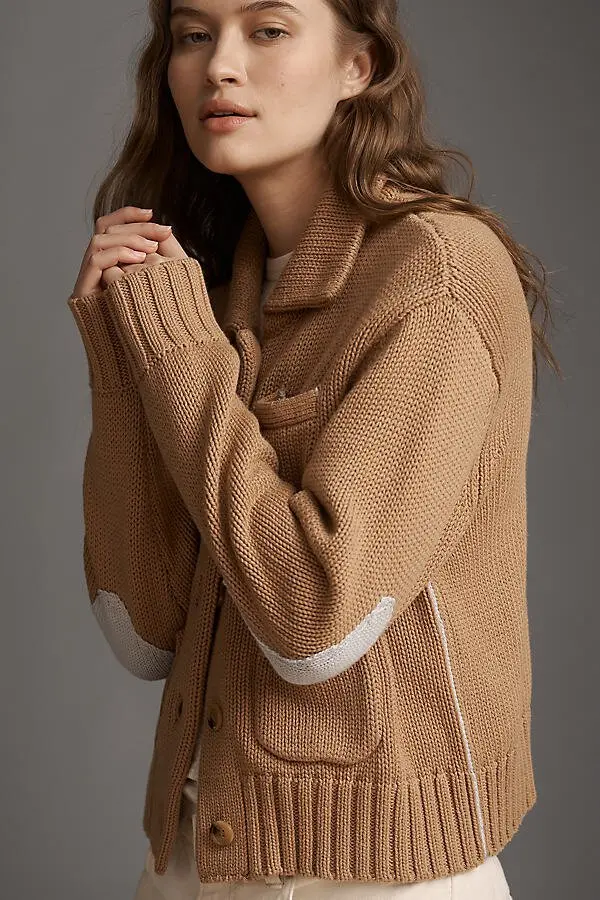 KERRI ROSENTHAL Cotton Love Knit Bomber Jacket