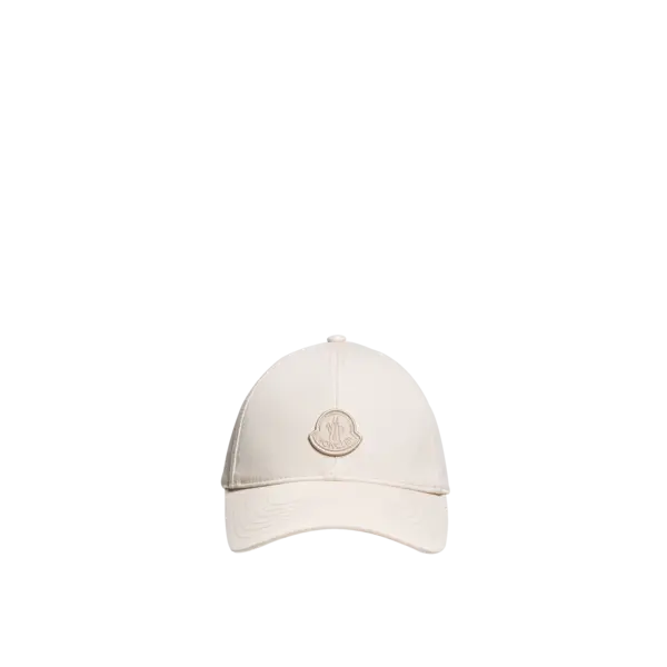 Moncler Gabardine Baseball Cap - White