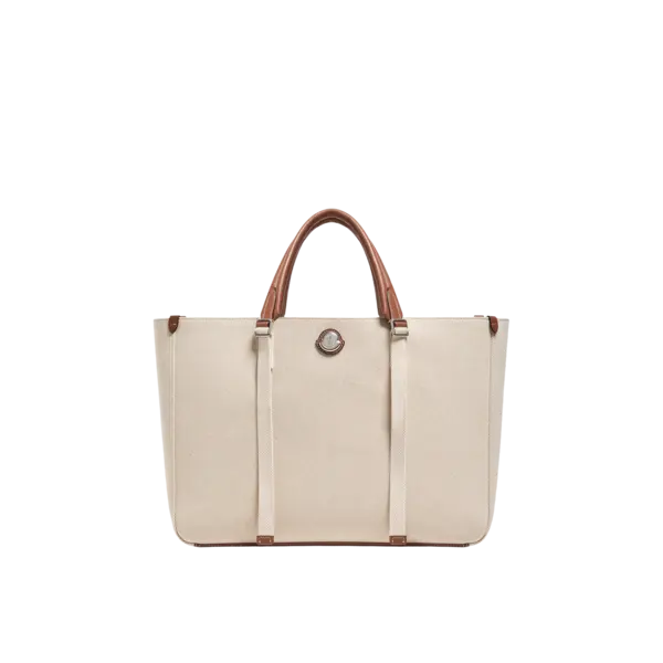 Moncler Carlo Canvas Tote - White