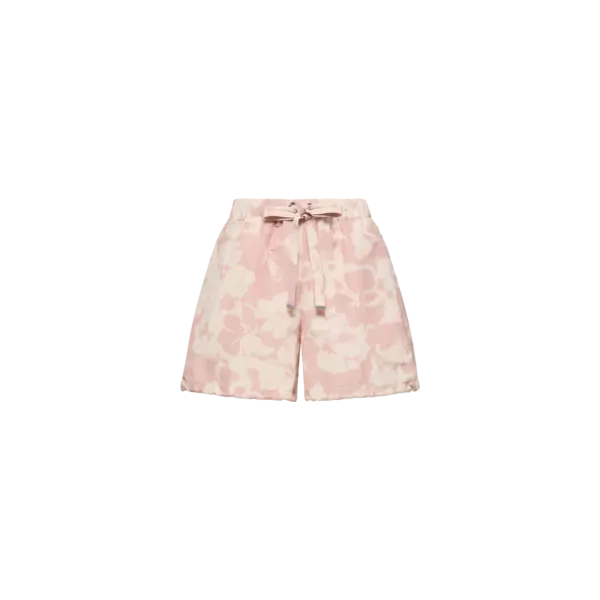 Moncler Floral Print Chiné Shorts - Pink