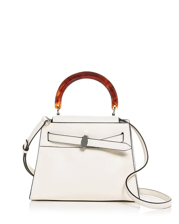 Veronica Beard Leather Crossbody Bag - Off White