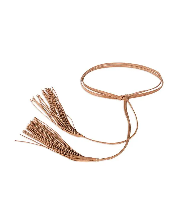 B-low The Belt Caroline Leather Wrap Belt - Cuoio
