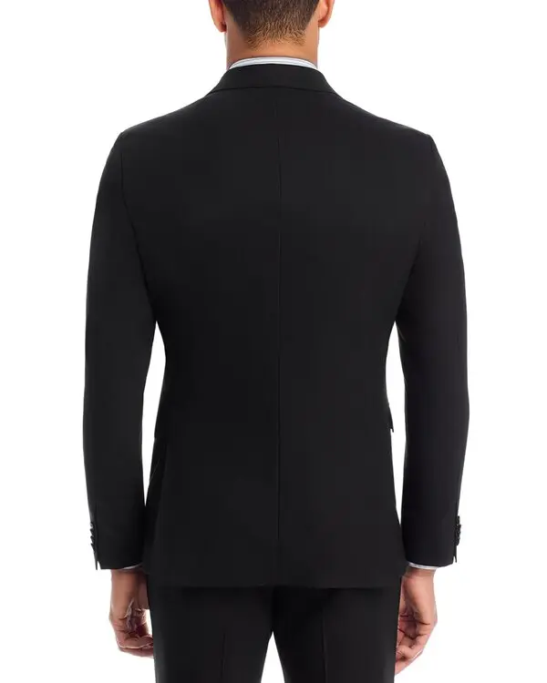 BOSS Suit Jacket Textured Reymond Extra Slim Fit Performance Wool - Black