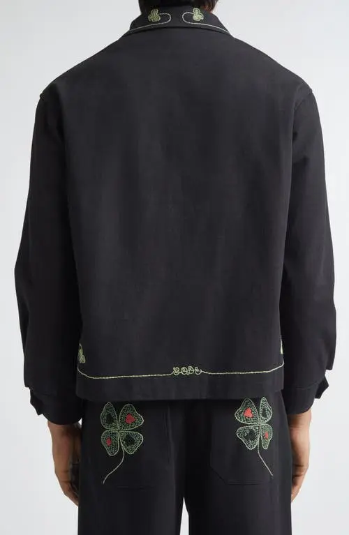 BODE Lucky Draw Embroidered Cotton Twill Jacket