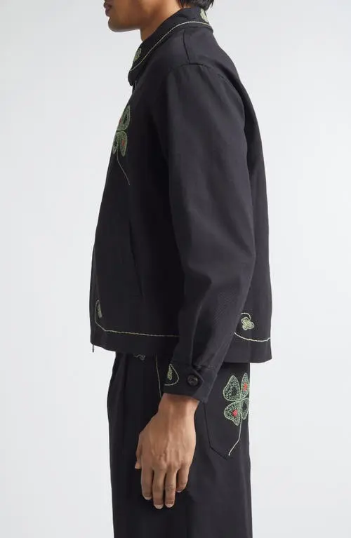 BODE Lucky Draw Embroidered Cotton Twill Jacket